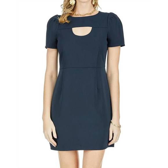 Jade | Dresses | New Jade Short Sleeve Keyhole Dress In Midnight | Poshmark